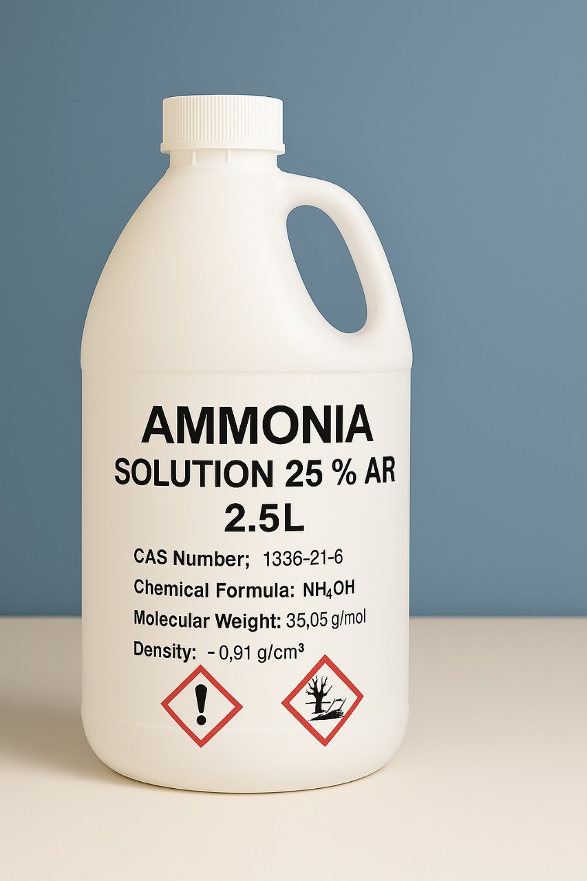 Ammonia Solution 25 % AR – 2.5L | Global Grade Supplies