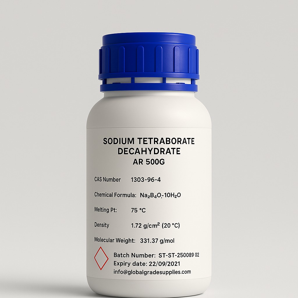 Sodium Tetraborate Decahydrate Ar 500g Global Grade Supplies